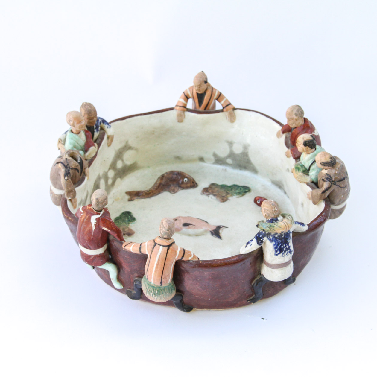 Chinese Ceramic Koi Fish Pond Sculpture | EBTH