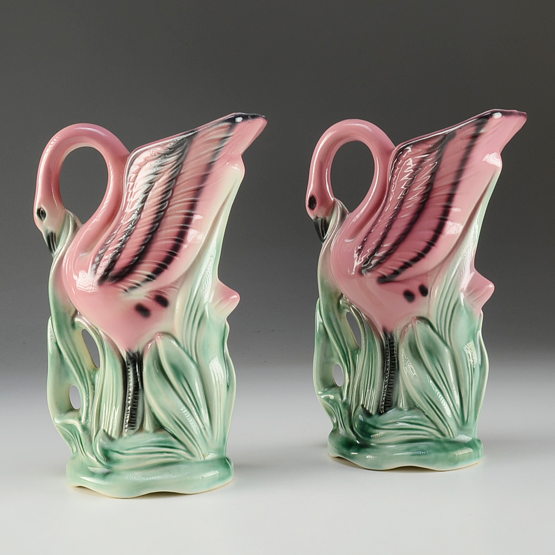 Pair Flamingo Pitchers | EBTH