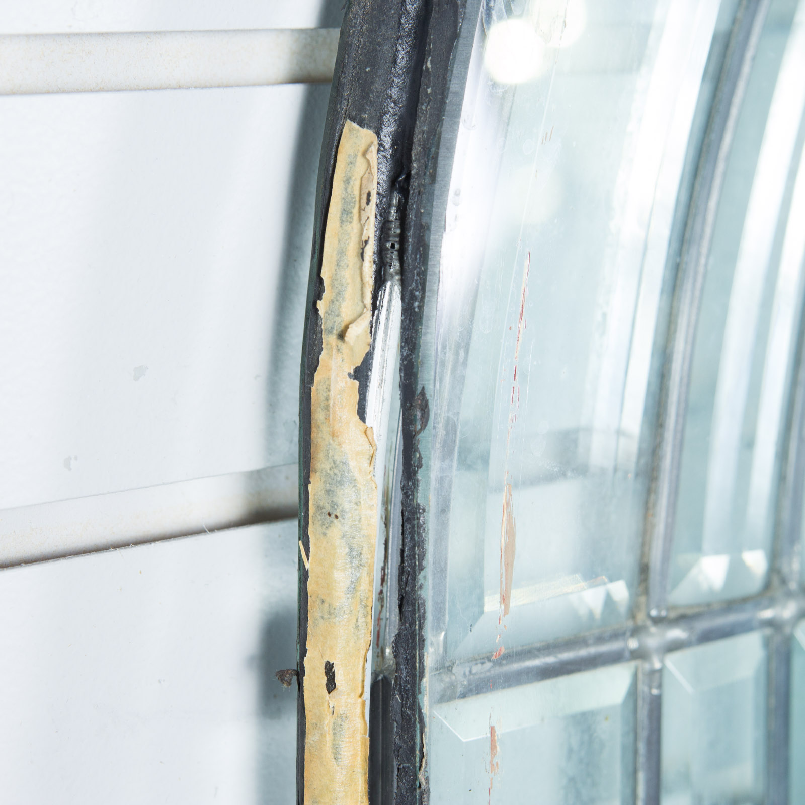 Vintage Arch Top Glass Window | EBTH