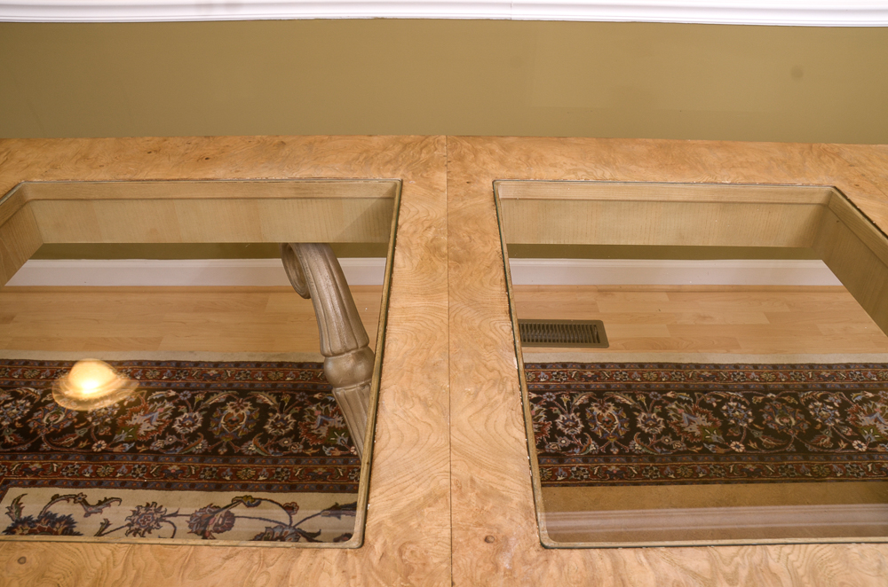 Drexel Dining Room Table with Burl Surface | EBTH