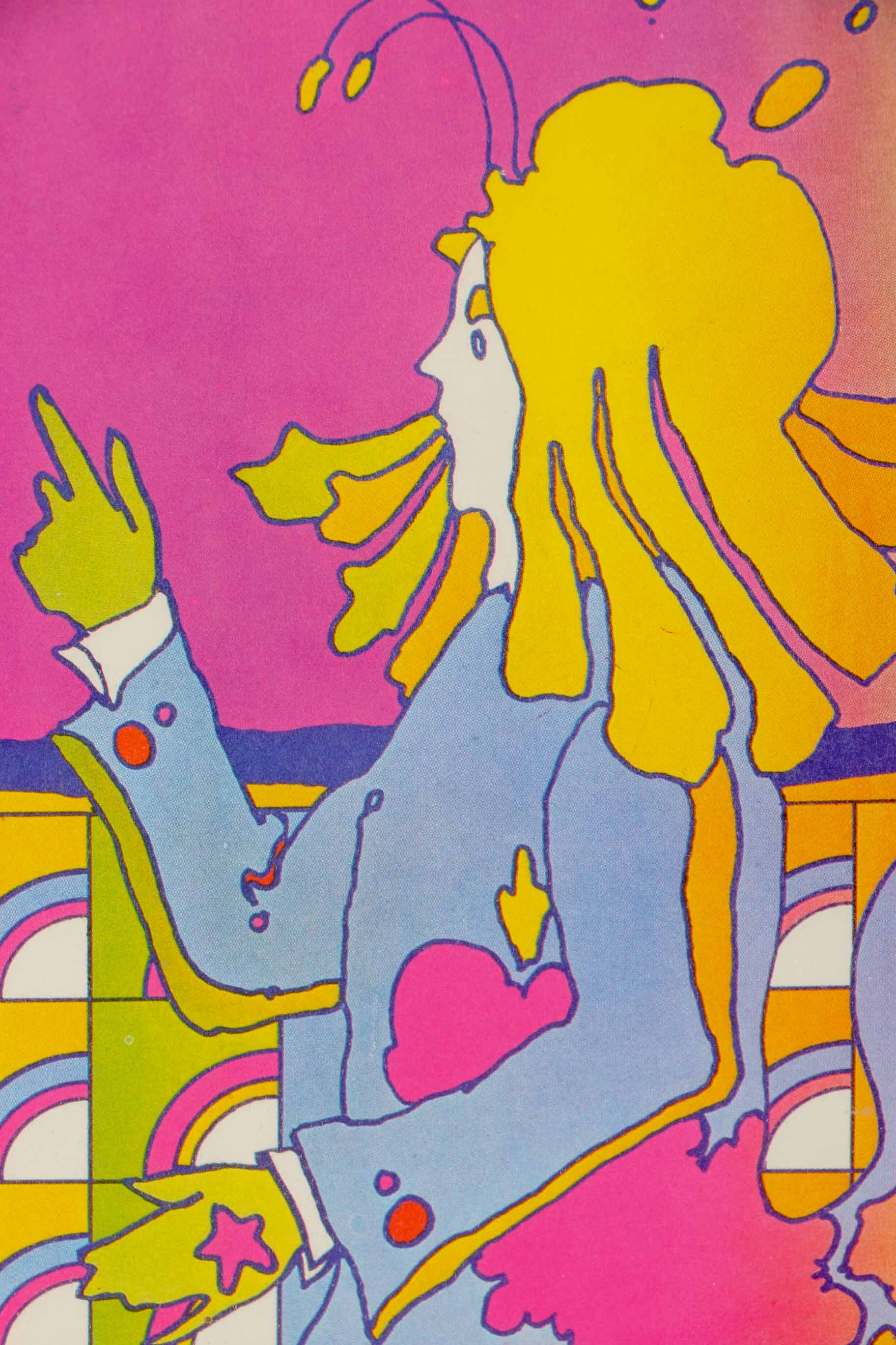 Peter Max Offset Lithograph on Paper "Apollo 11 Man Must Moon" | EBTH