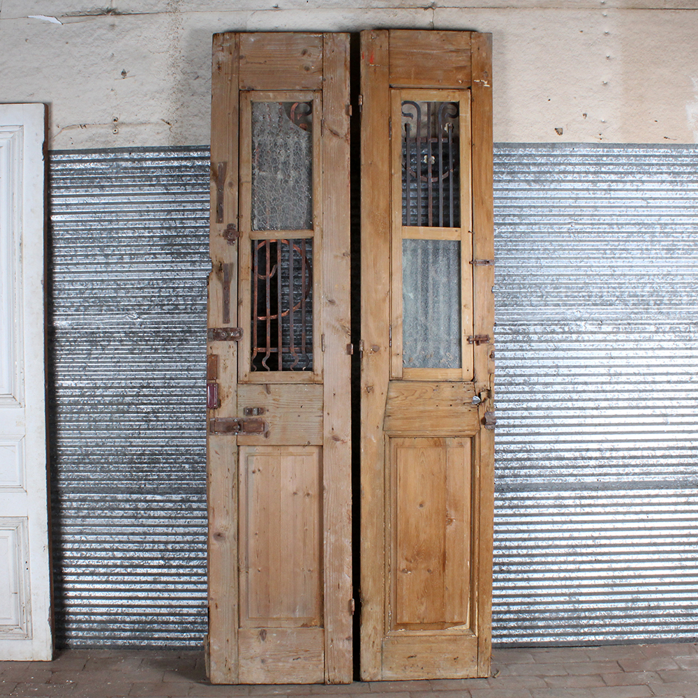 Primitive Carved Wooden Door Panels | EBTH