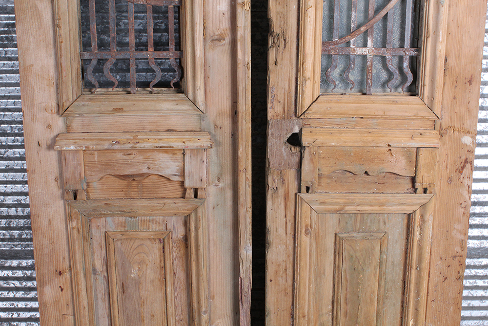 Primitive Carved Wooden Door Panels | EBTH