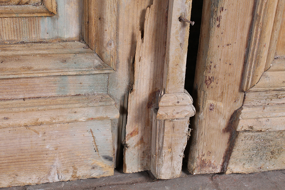 Primitive Carved Wooden Door Panels | EBTH