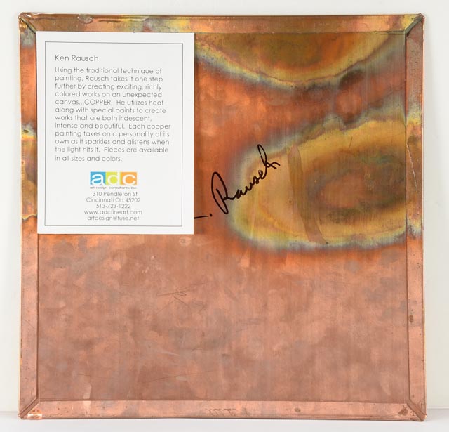 Ken Rausch Original Abstract Painting on Copper | EBTH