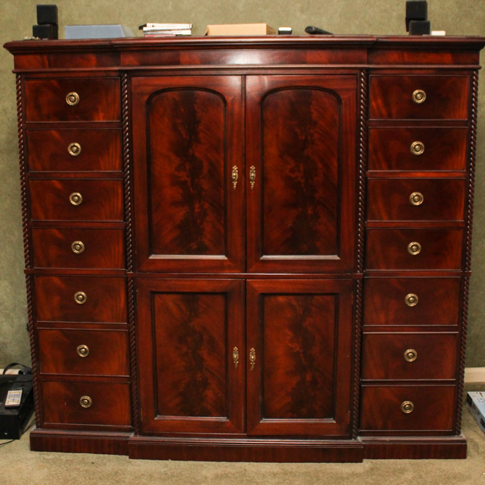 Henredon Mahogany Entertainment Center Everything But The House