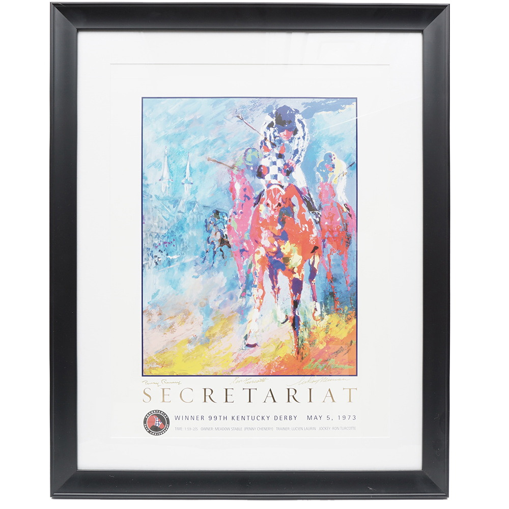 Signed "Secretariat" 35th Anniversary LeRoy Neiman Print | EBTH