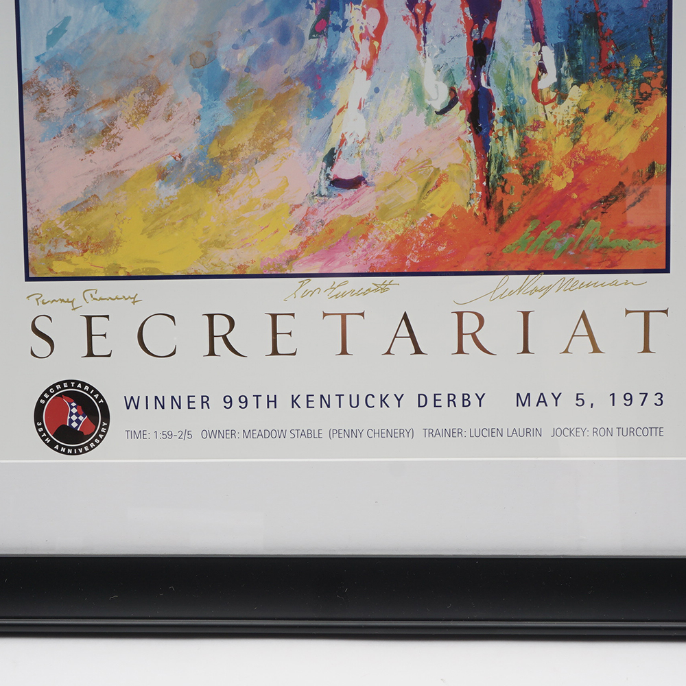 Signed "Secretariat" 35th Anniversary LeRoy Neiman Print | EBTH