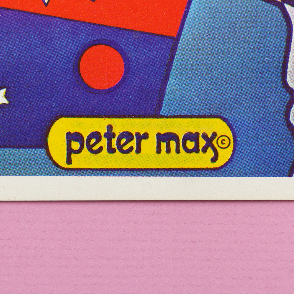 Peter Max Mixed Media Poster Print on Paper "Pan Am 747" | Everything ...