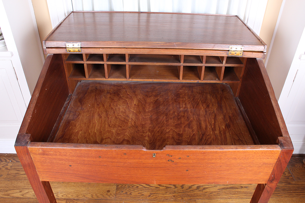 Antique Walnut Merchant's Desk | EBTH