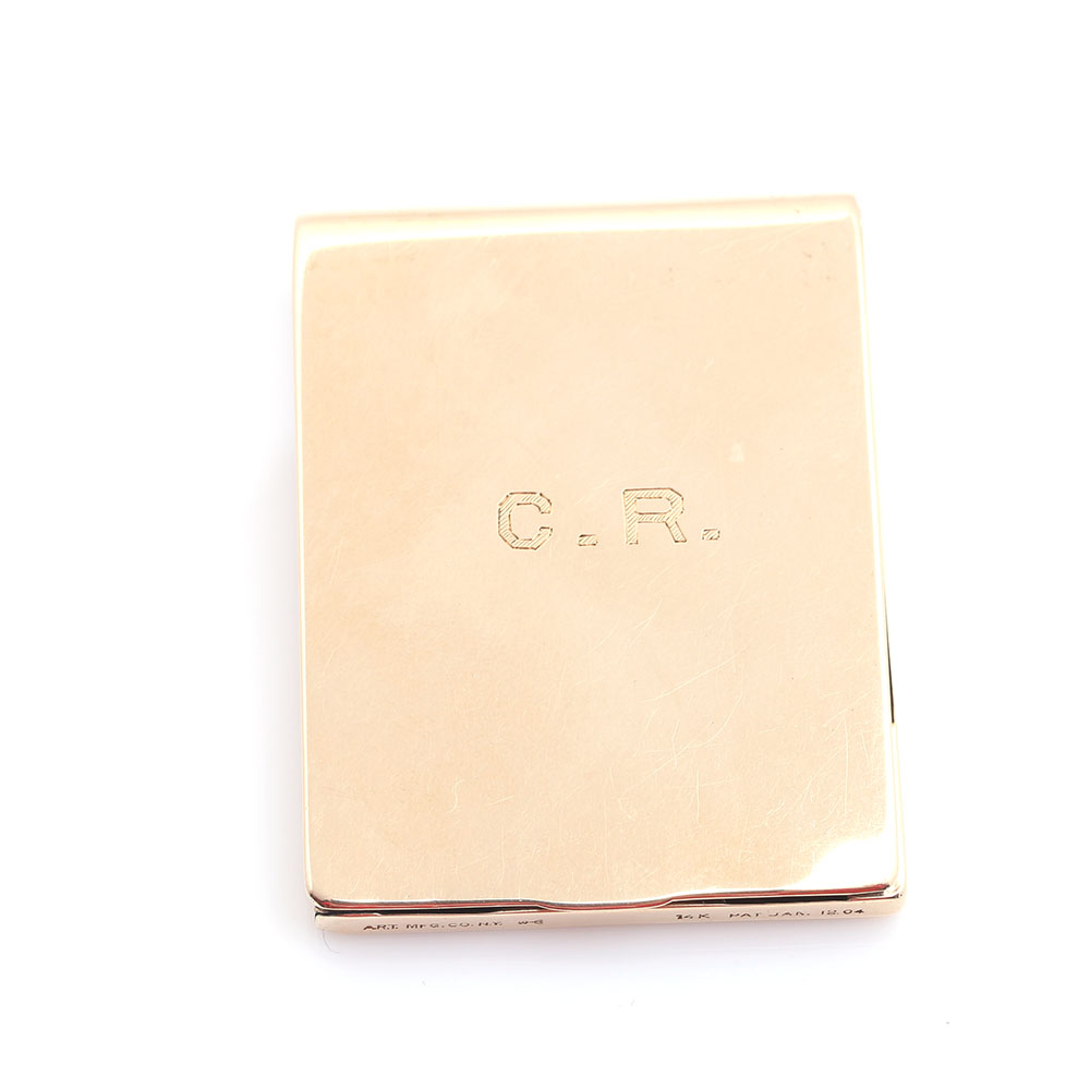14K Yellow Gold Match Book Holder | EBTH