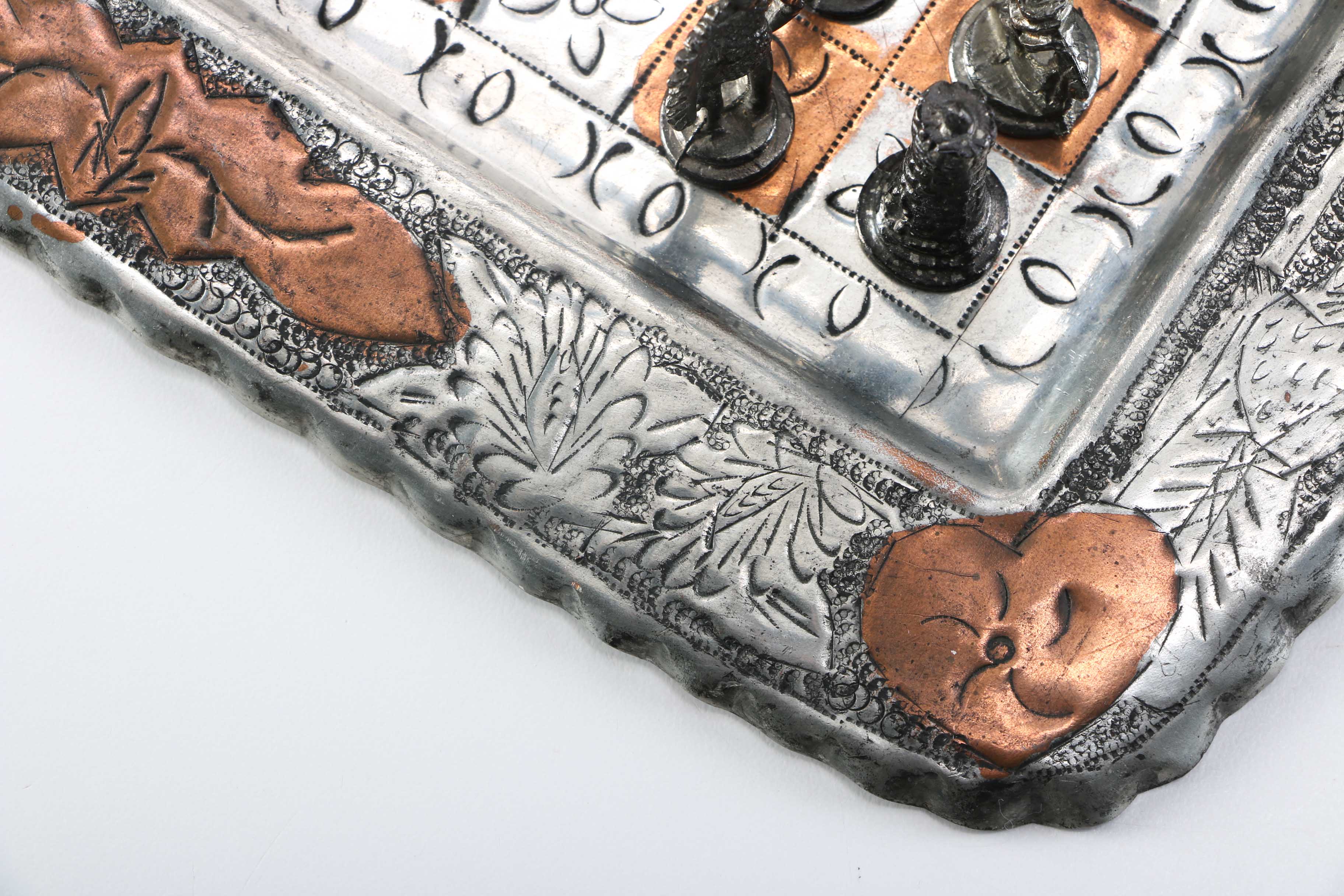 Tin and Copper Chess Set | EBTH