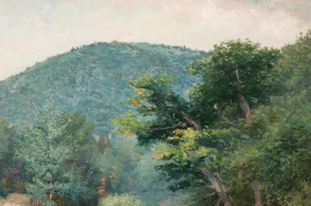 George Albert Frost Antique Original Oil on Canvas "A New England ...