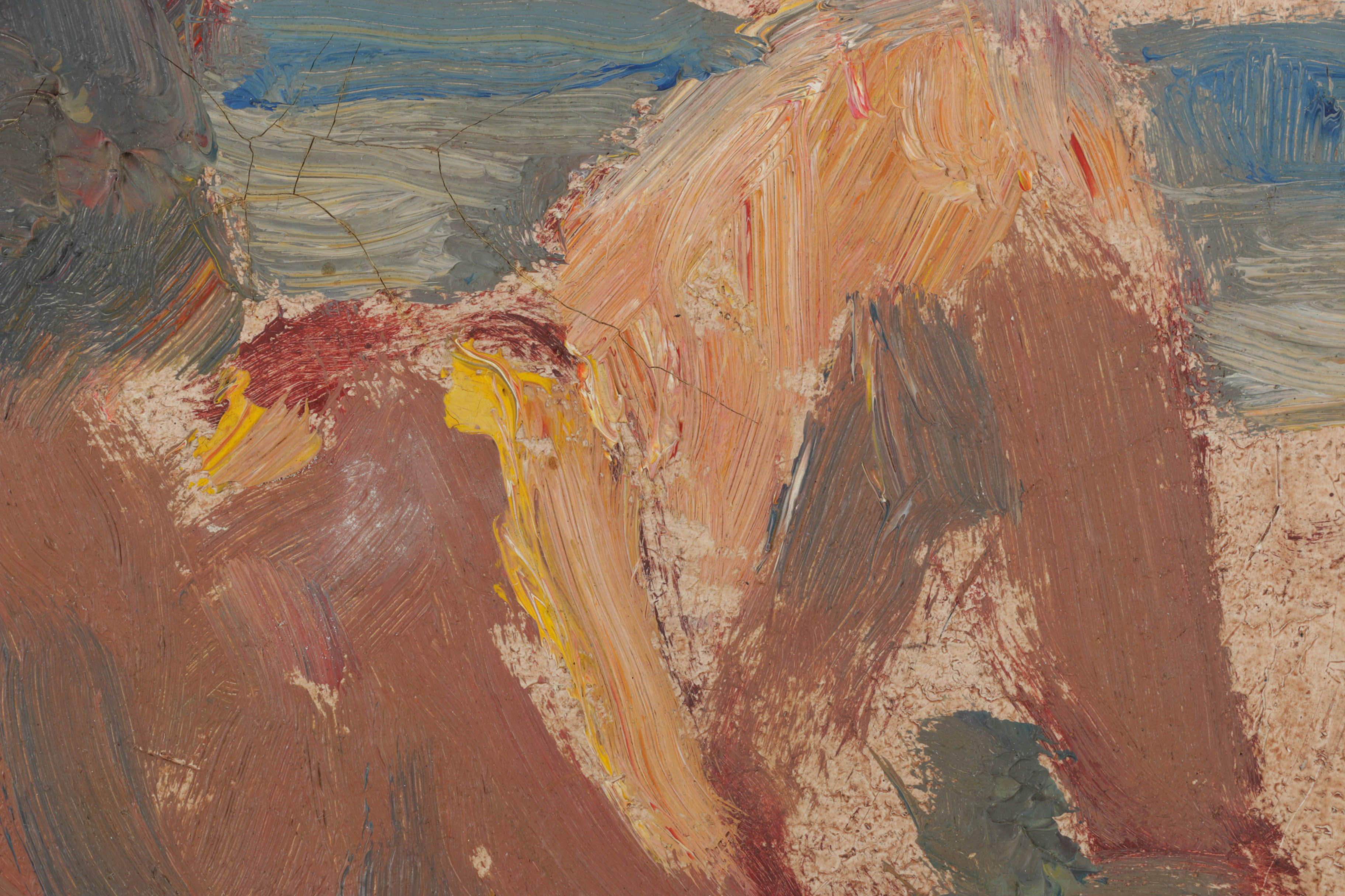 Raul Russo Original Oil Painting on Canvas Beach Scene | EBTH