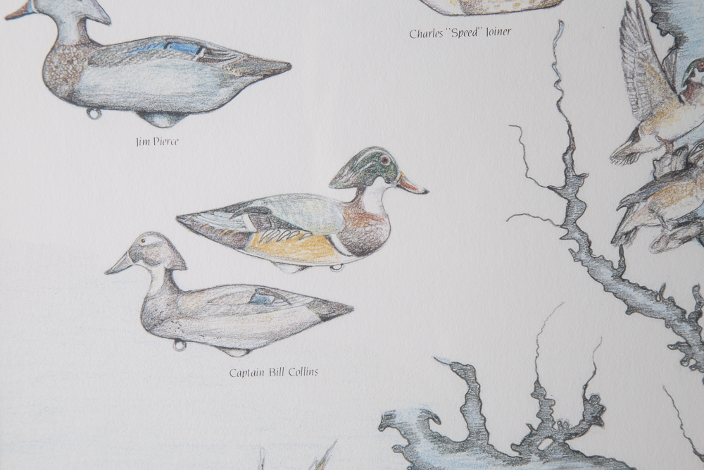 Valerie Lloyd Signed Offset Lithograph "Wood Ducks of the Chesapeake ...