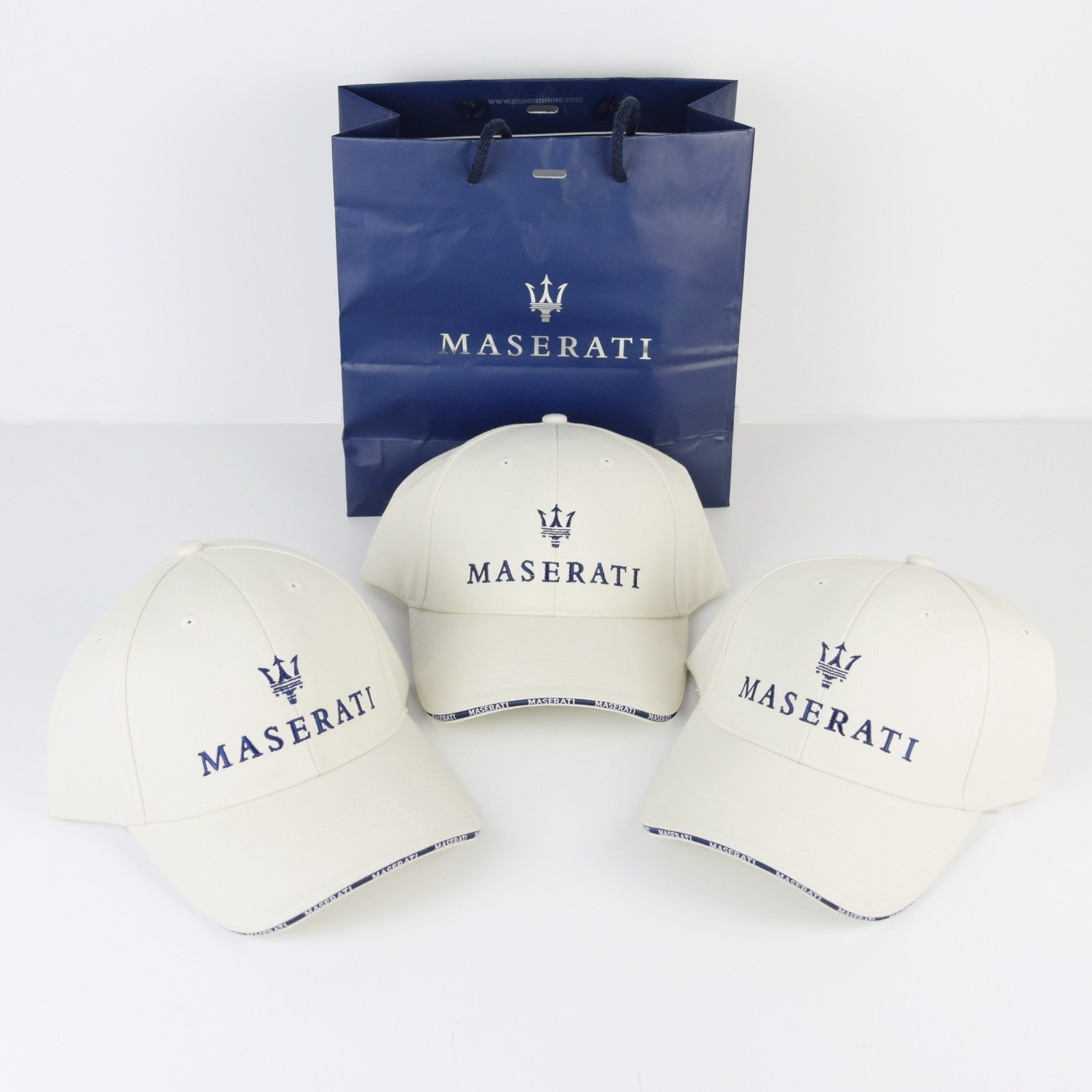 Three Maserati Brushed Twill Ball Caps | EBTH
