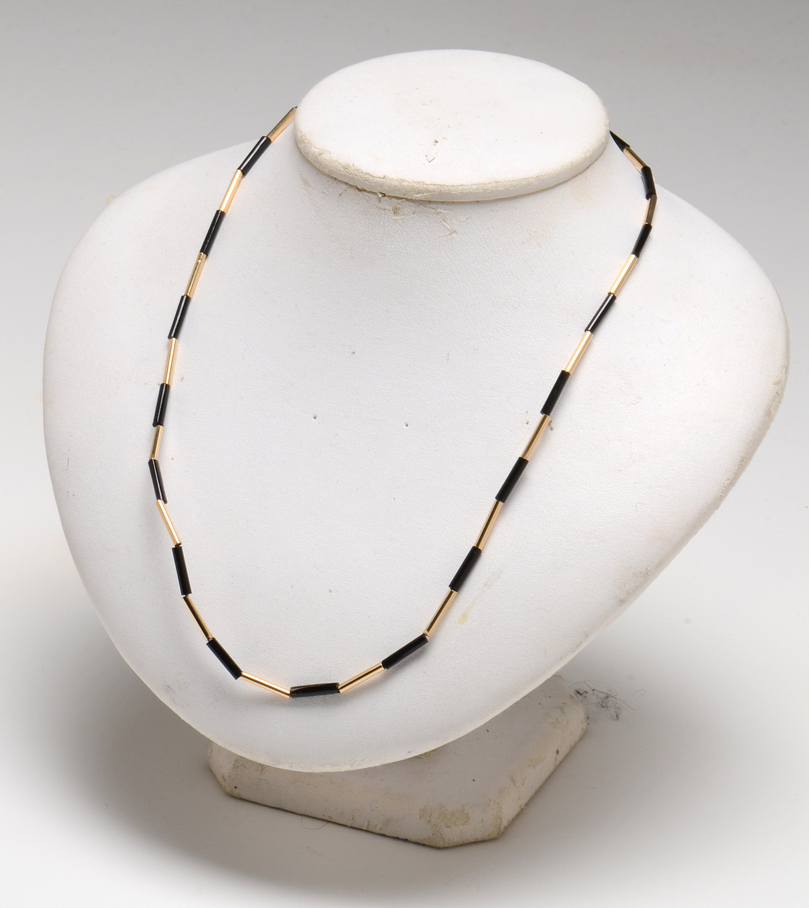 14K and 18K Yellow Gold and Black Coral Passman Demi Parure ...