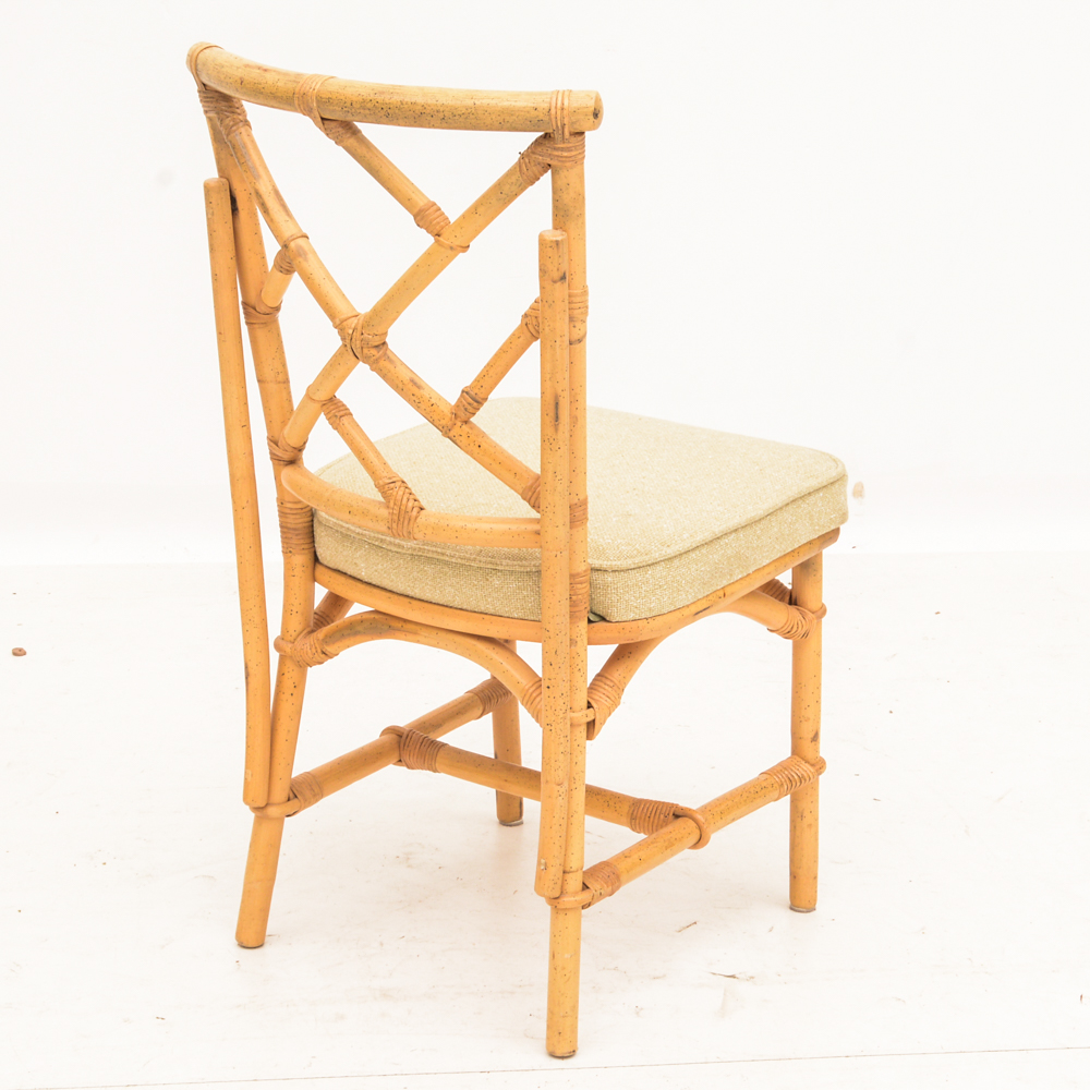 Circular Extendable Rattan Dining Table and Chairs | Everything But The ...