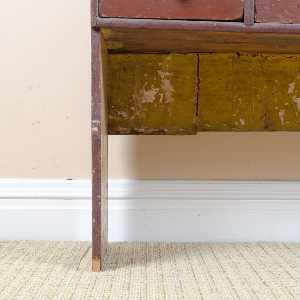 Painted General Store Style Wooden Hutch | EBTH