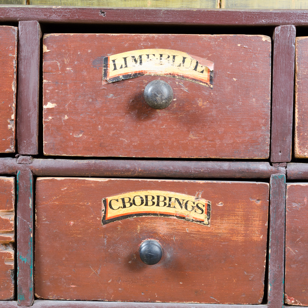 Painted General Store Style Wooden Hutch | EBTH