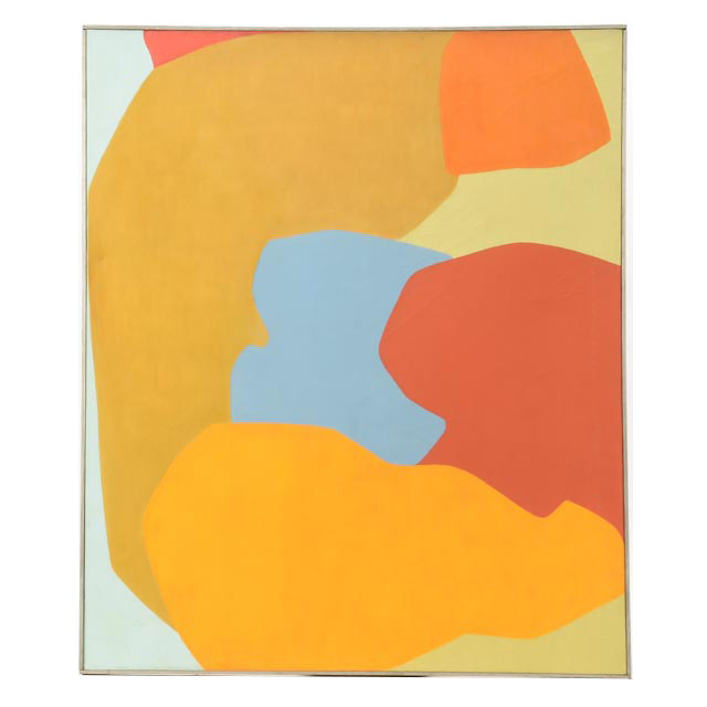 Beth Hertz Original 1969 Oil on Canvas "Flying Torso" | EBTH