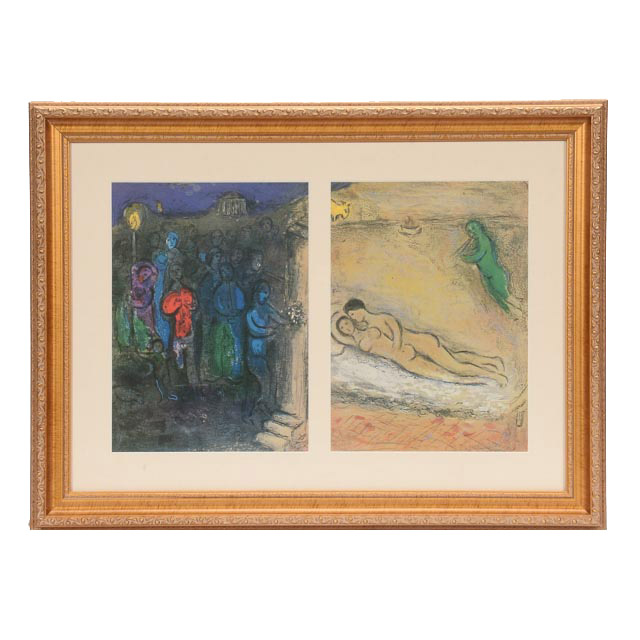 Marc Chagall Offset Lithographic Bookplate "The Wedding Night" | EBTH