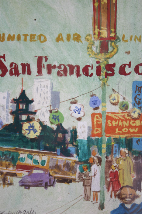 Stan Galli "San Francisco" Painting for United Air Lines | EBTH