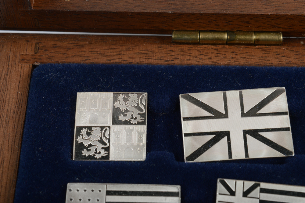 Sterling Silver Flags of America Display Set | EBTH