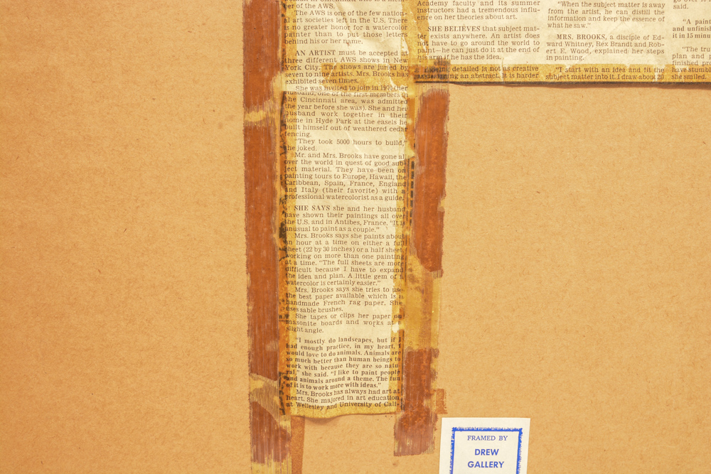 Signed Virginia Brooks Watercolor | EBTH