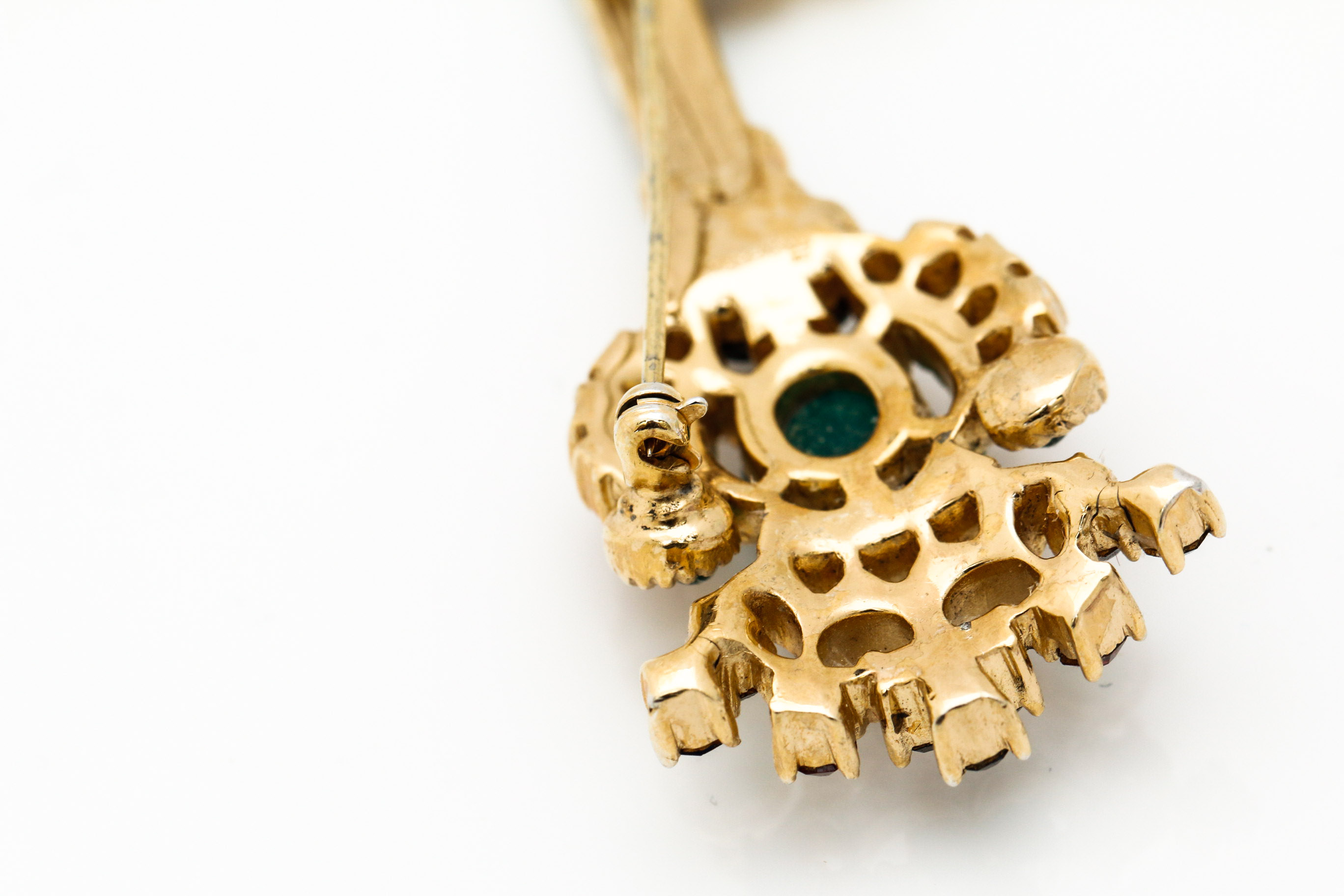 Signed Alfred Phillipe Designed Trifari Glass Cabochon Coronation Crown ...