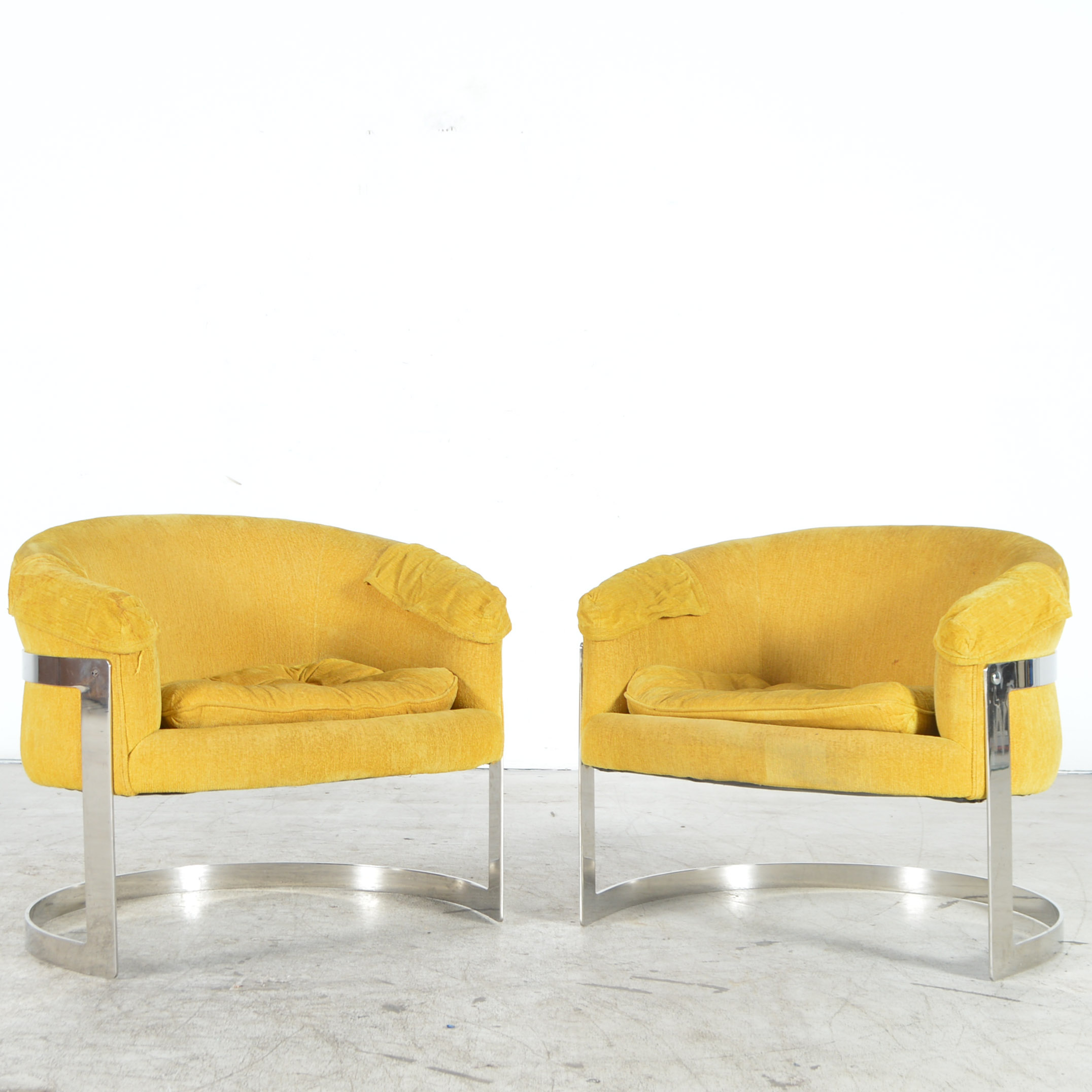 Yellow Mid Century Modern Club Chairs | EBTH