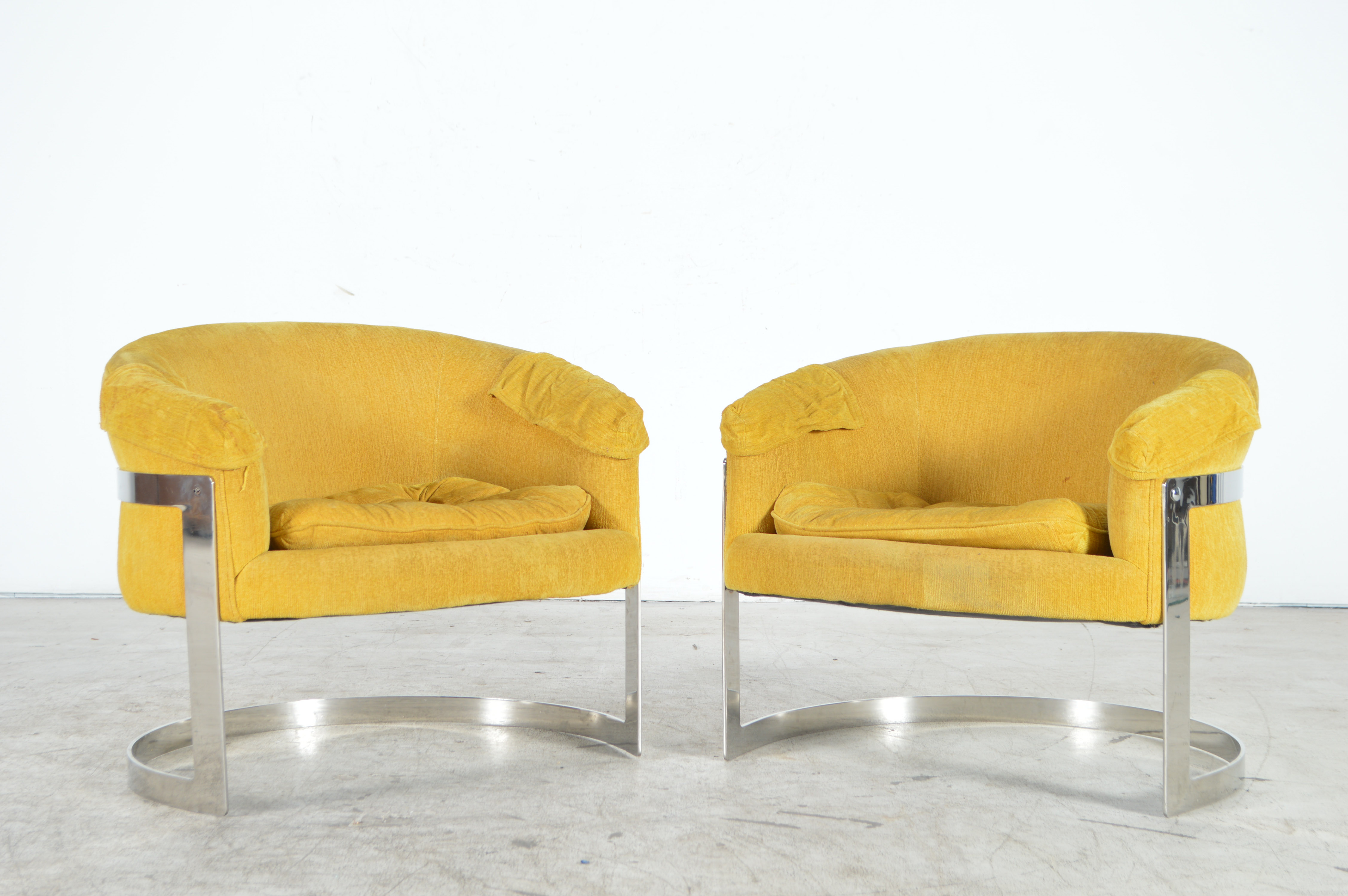 Yellow Mid Century Modern Club Chairs | EBTH