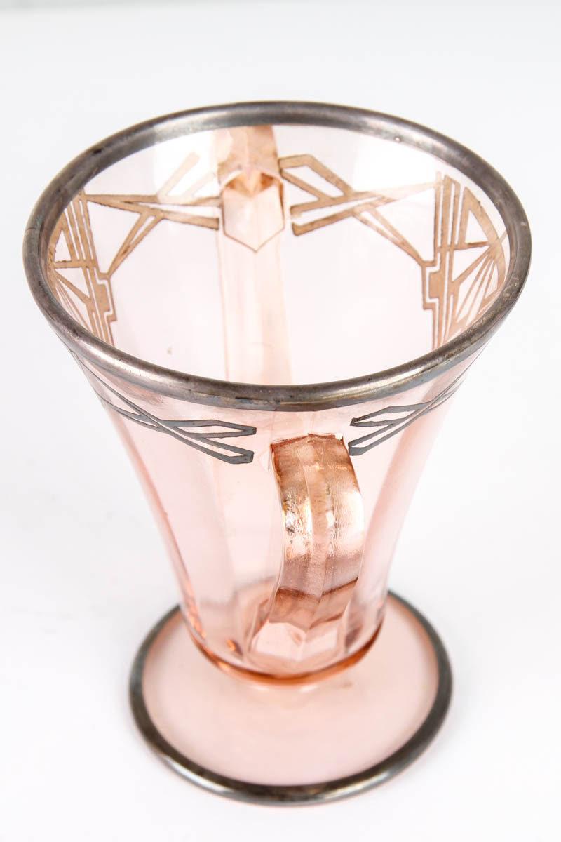 Art Deco Glassware with Sterling Silver Overlay | EBTH