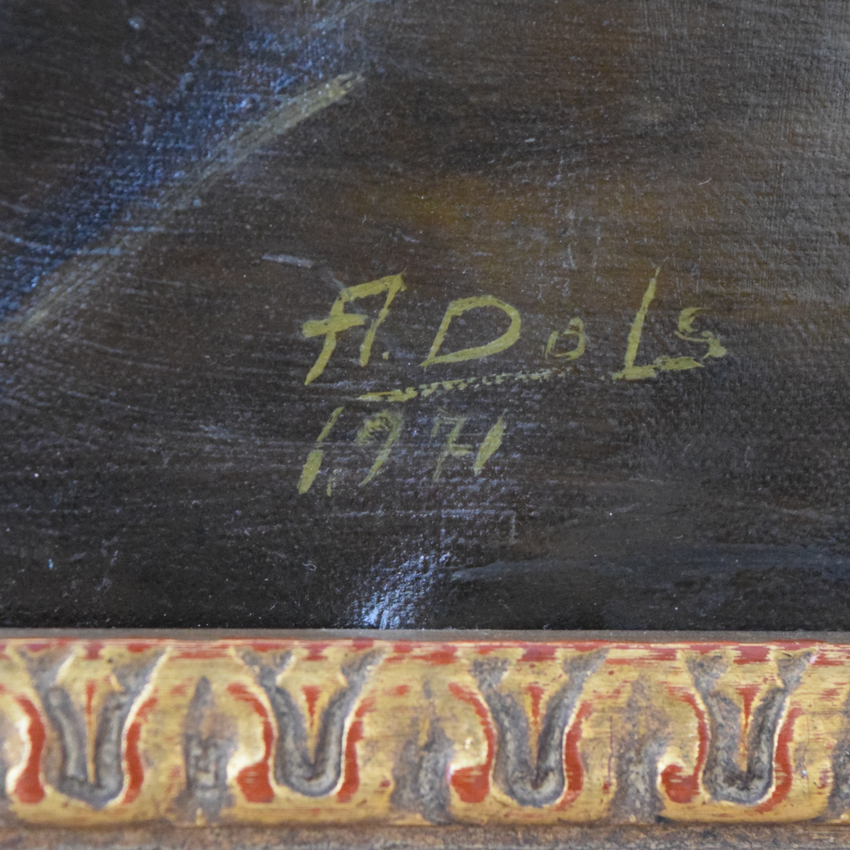 Original Oil Painting in the Classical Style, by A. Dols 1971 | EBTH