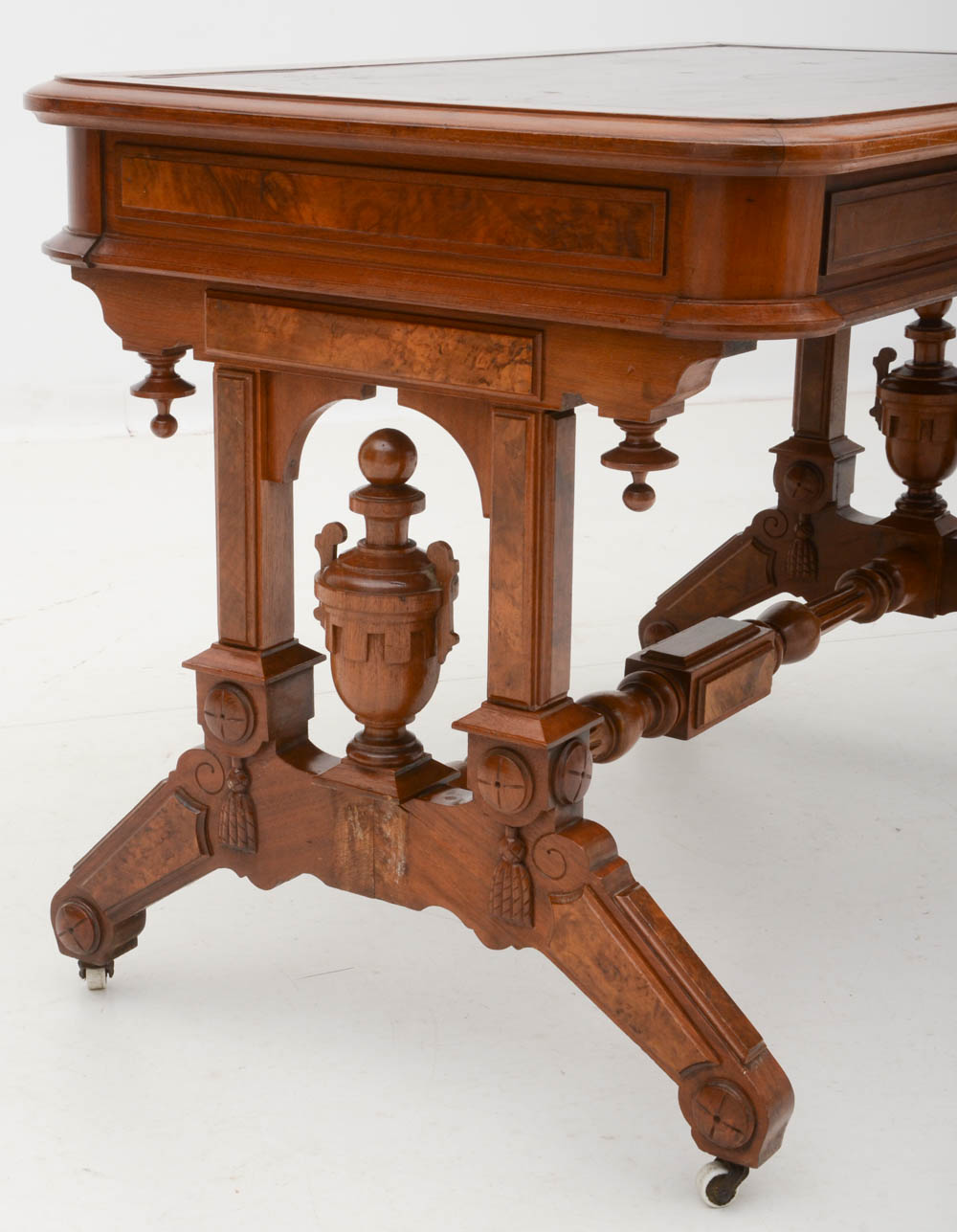 Walnut Renaissance-Revival Writing Desk | EBTH