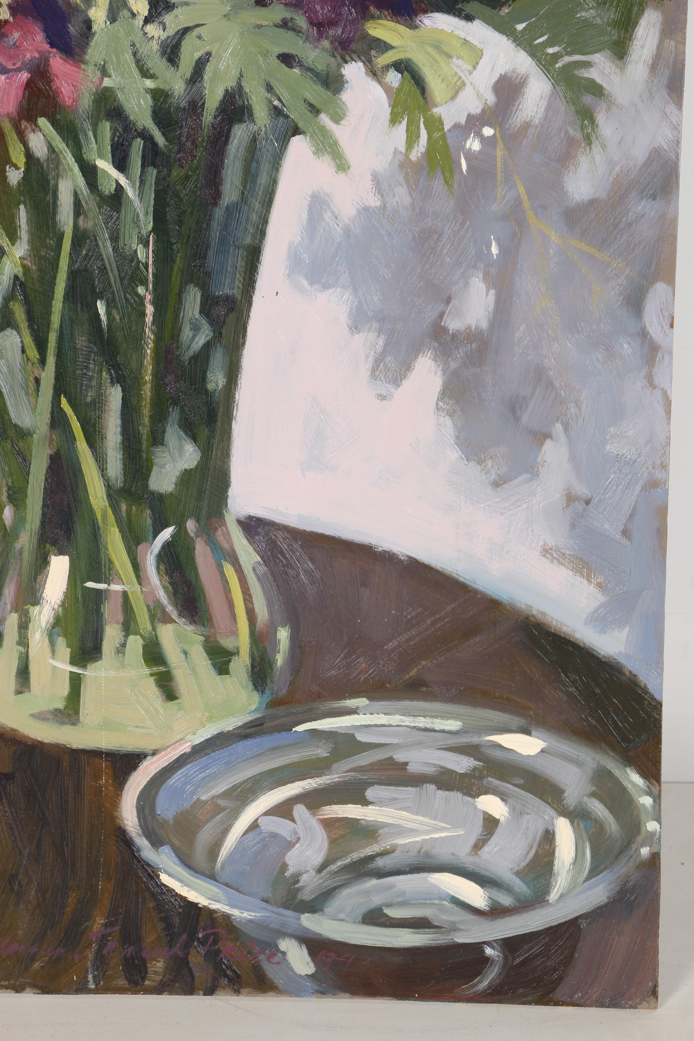 Morgan Samuel Price Original Oil Painting "One Red Rose" | EBTH