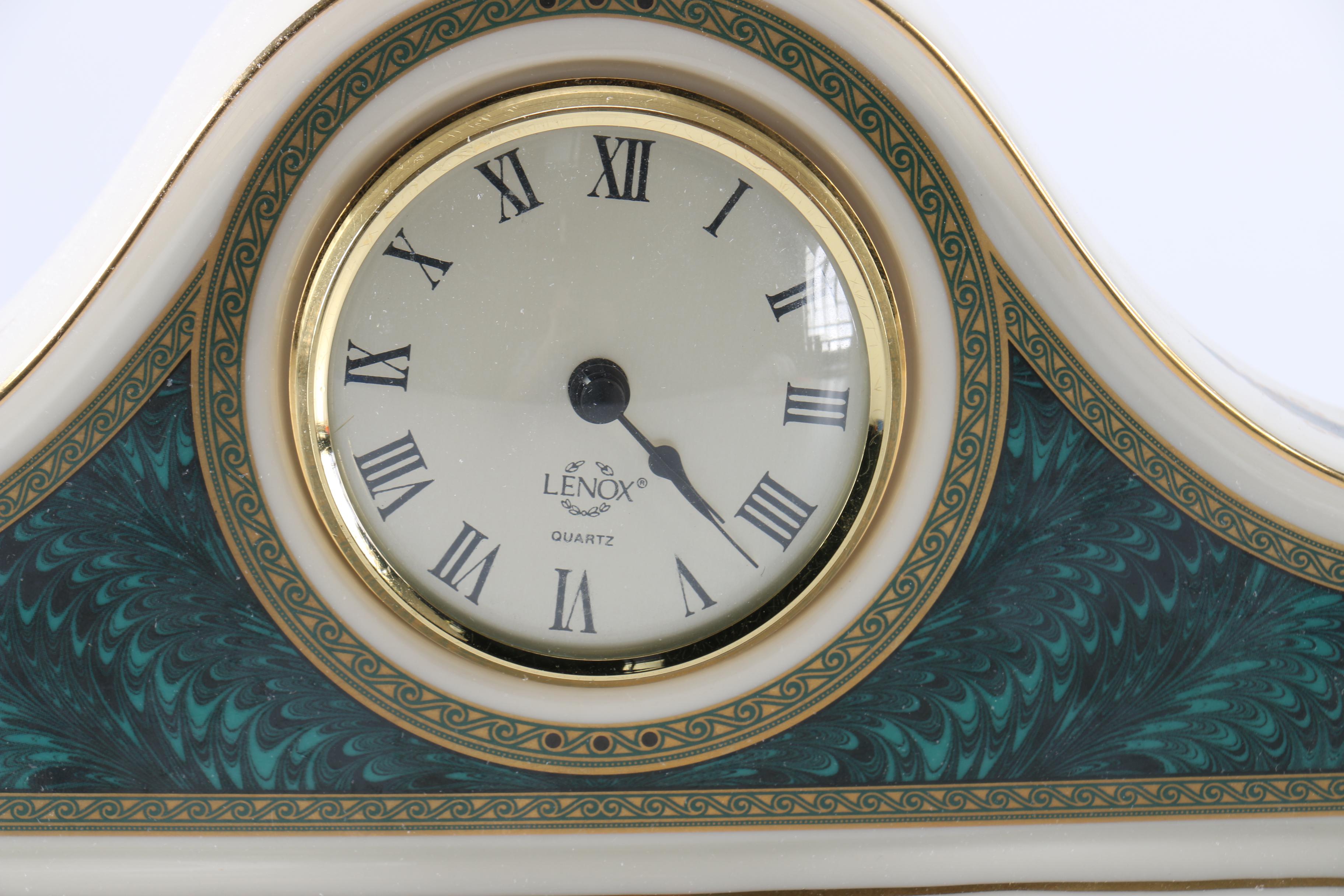 Lenox Porcelain "Classic Edition" Mantel Clock | EBTH