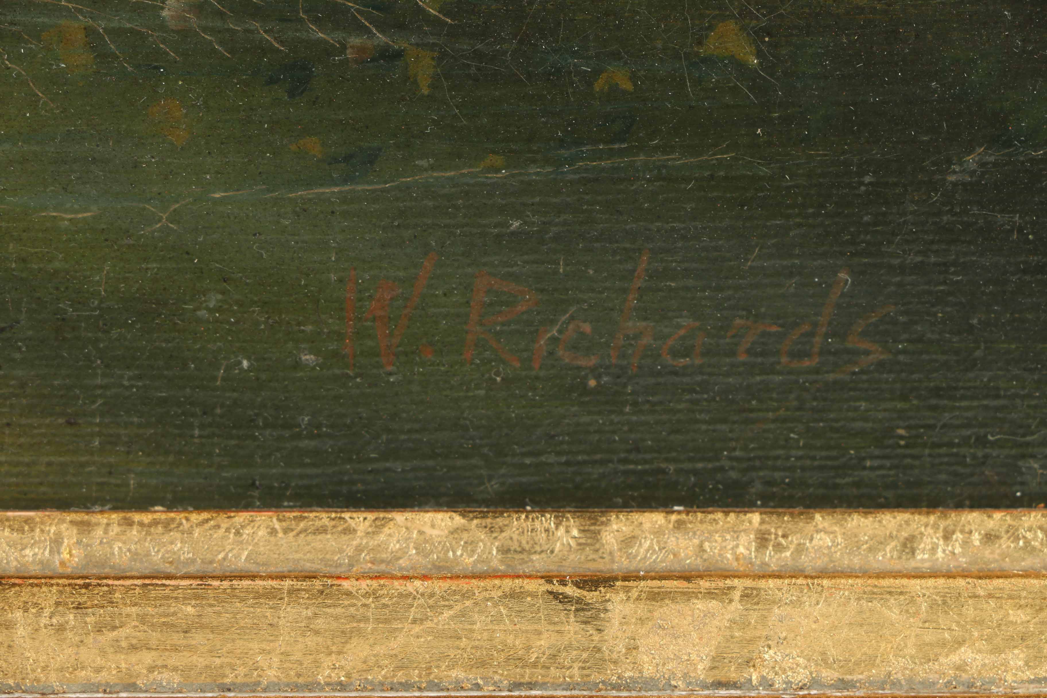 William Richards Oil Painting on Canvas of Pastoral Landscape | EBTH