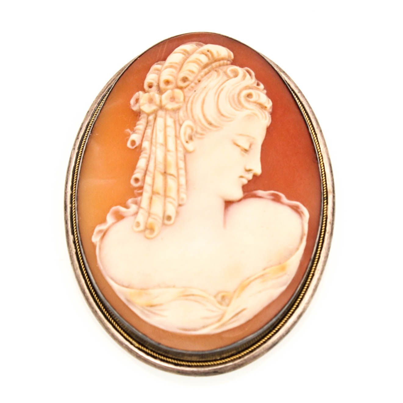 Large Antique Shell Cameo Brooch | EBTH