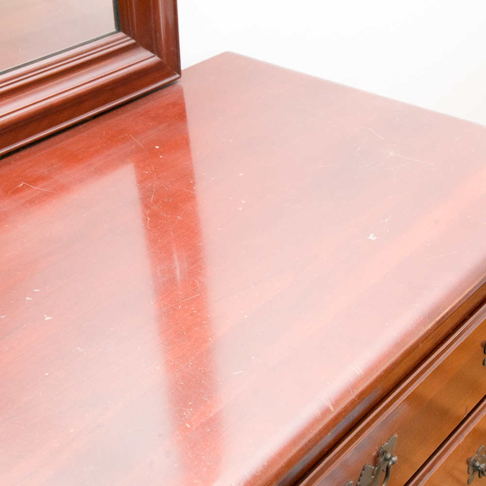 Vintage Kling Cherry Bureau with Mirror | EBTH