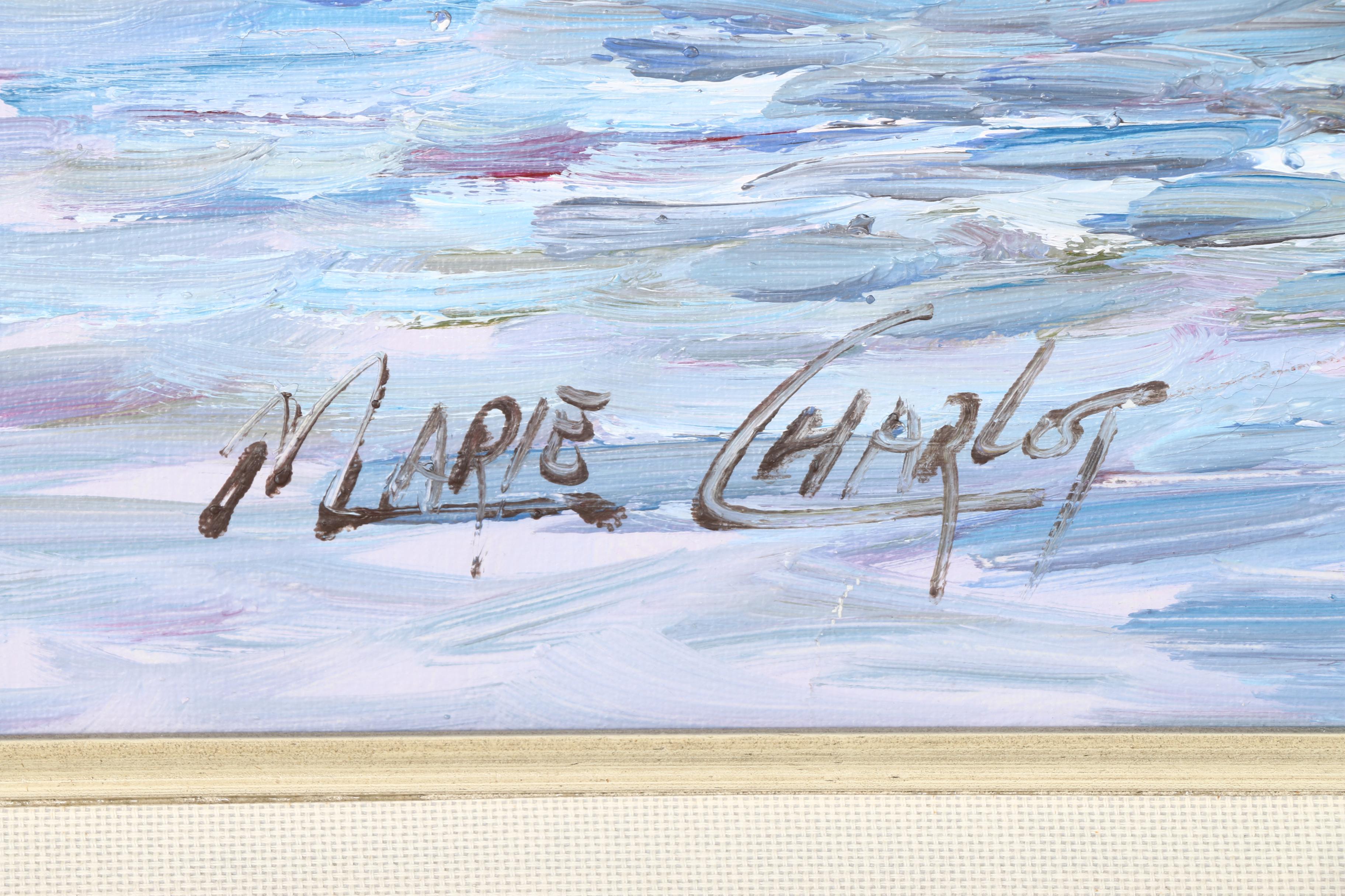 Marie Charlot Oil Painting on Canvas Women in a Boat | EBTH