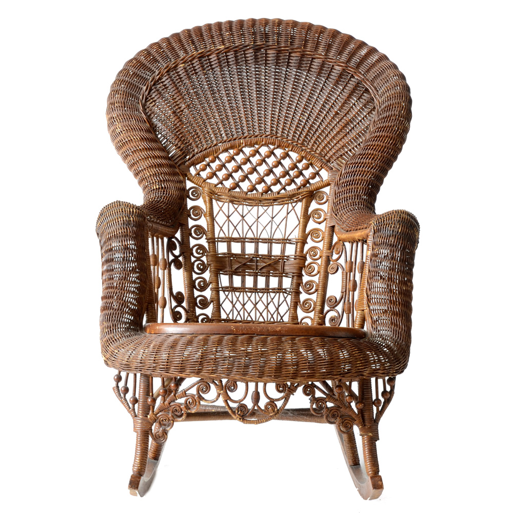 Victorian Wicker Rocking Chair | EBTH