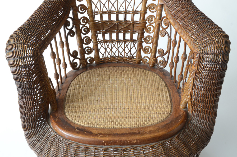 Victorian Wicker Rocking Chair | EBTH