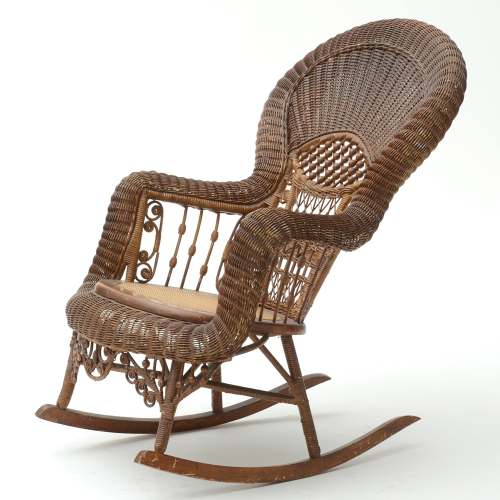 Victorian Wicker Rocking Chair | EBTH