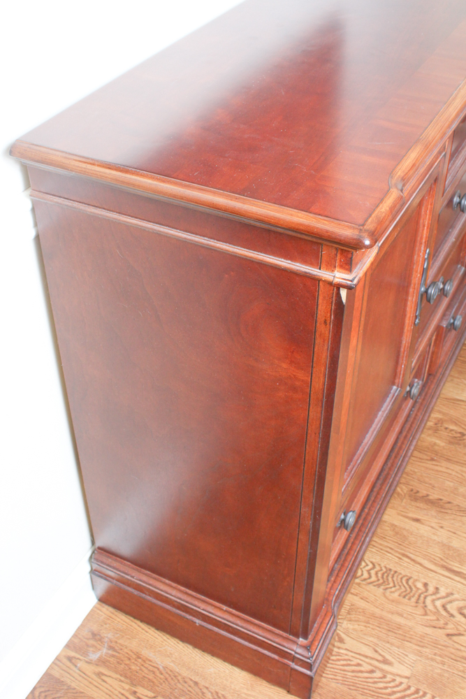 Ashley Furniture Cherry Veneer Sideboard | EBTH