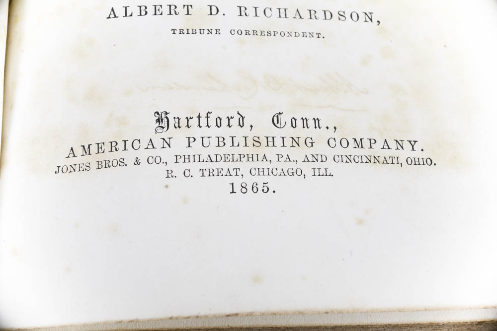 First Edition 1865 "The Secret Service: The Field, The Dungeon, and the ...