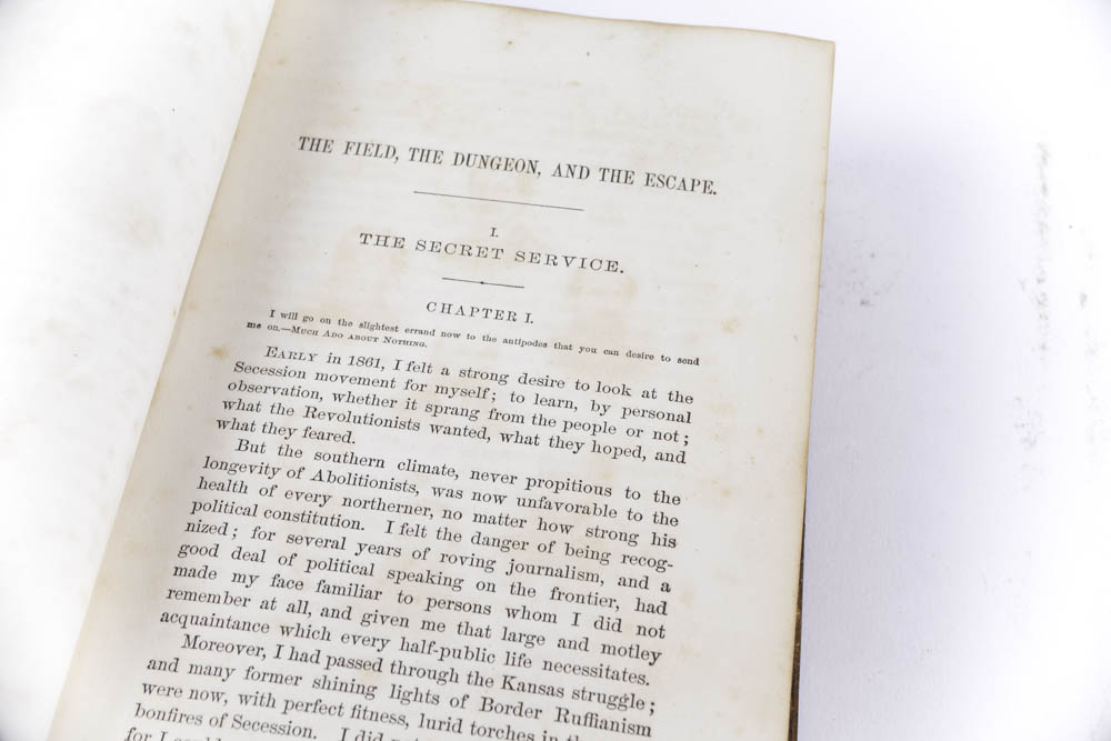 First Edition 1865 "The Secret Service: The Field, The Dungeon, and the ...