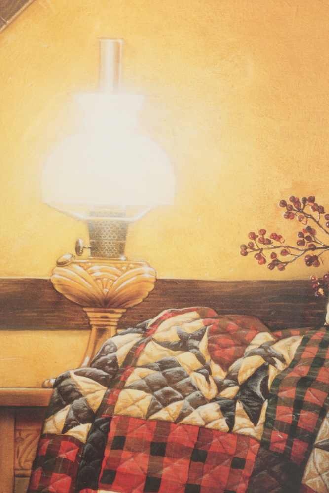 After Doug Knutson Offset Lithograph of "Grandma's Quilt" | Everything ...