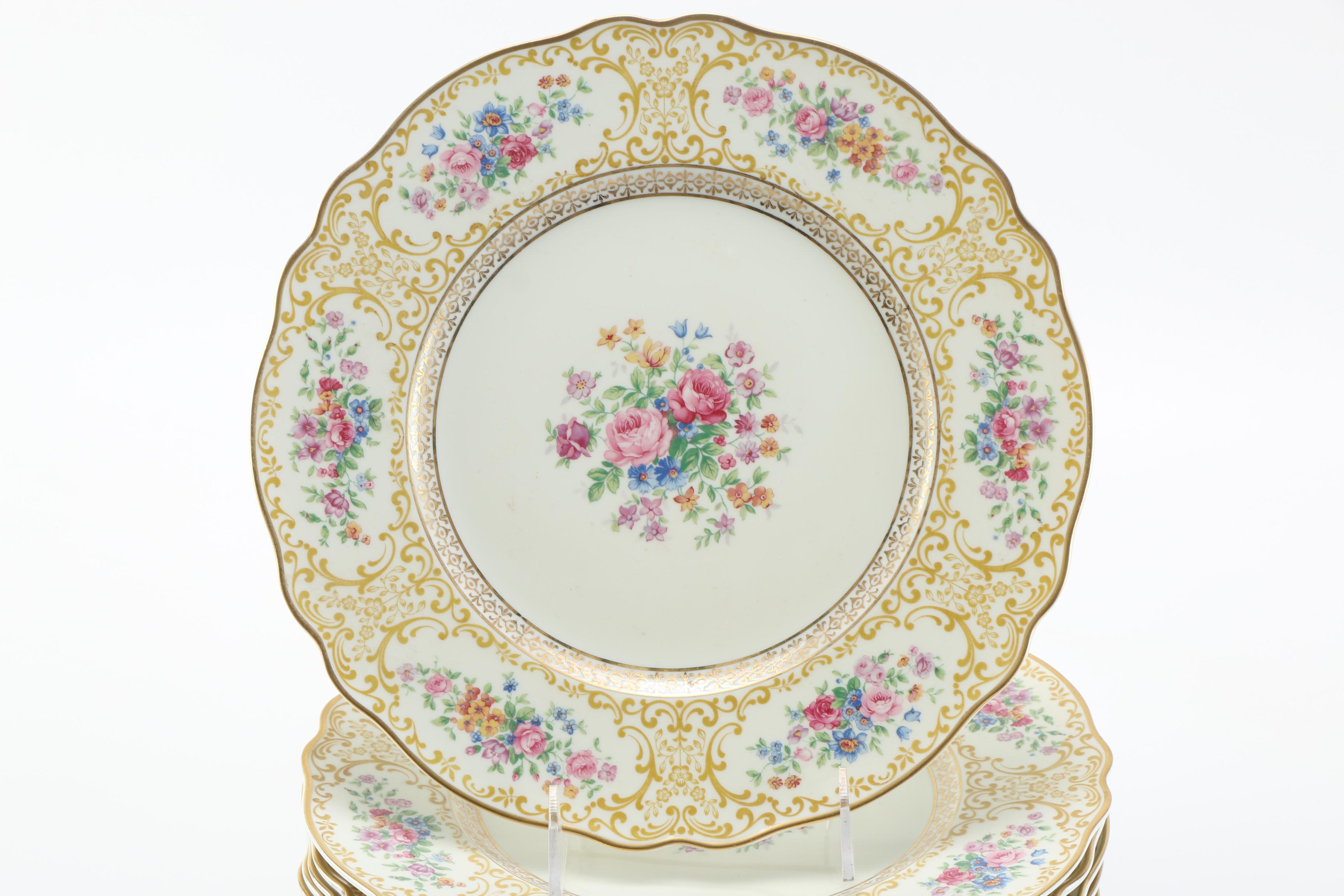 Krautheim Bavaria Floral Print Plates | EBTH