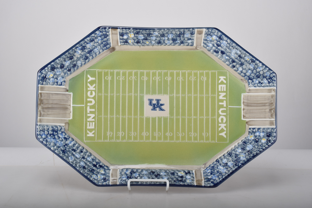 University of Kentucky Basketball and Football Stadium Platters from ...